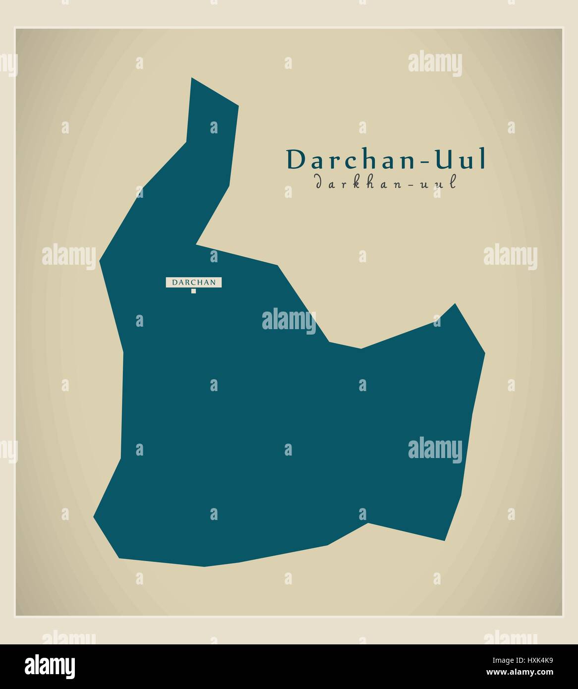 Modern Map - Darchan-Uul MN Stock Vector Image & Art - Alamy
