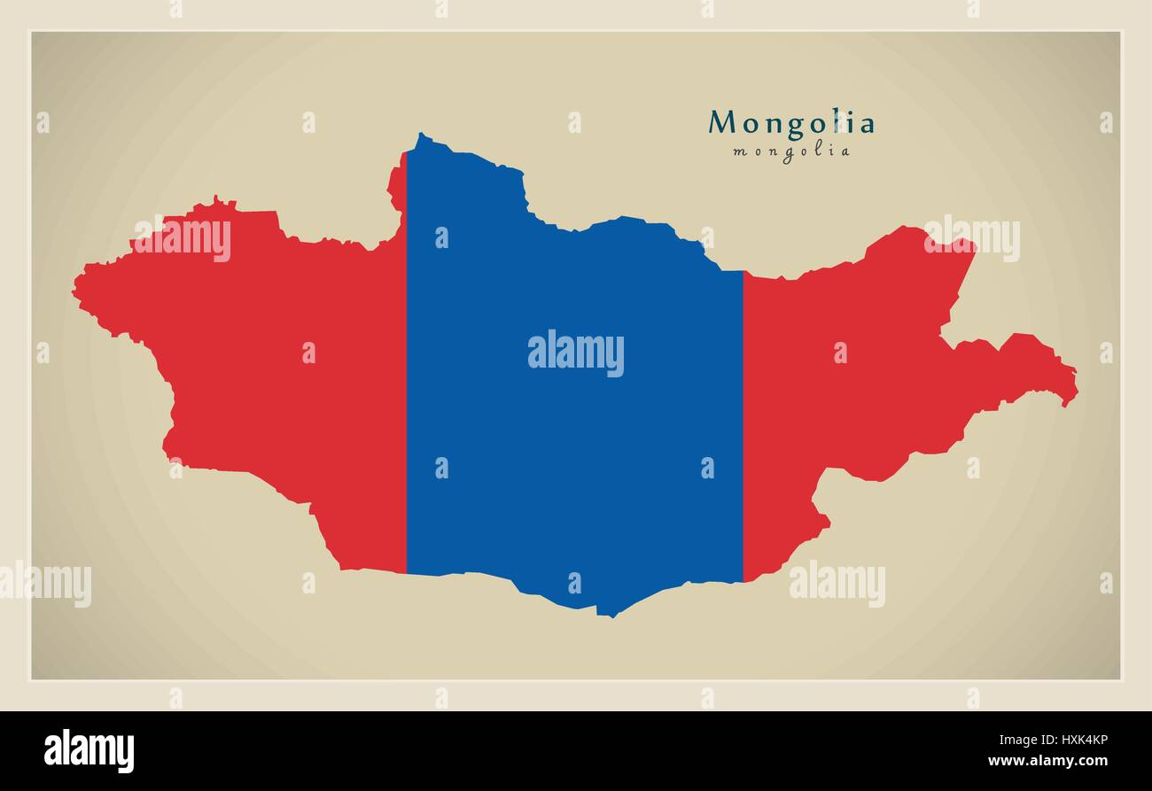 Mongolia flag map hi-res stock photography and images - Alamy