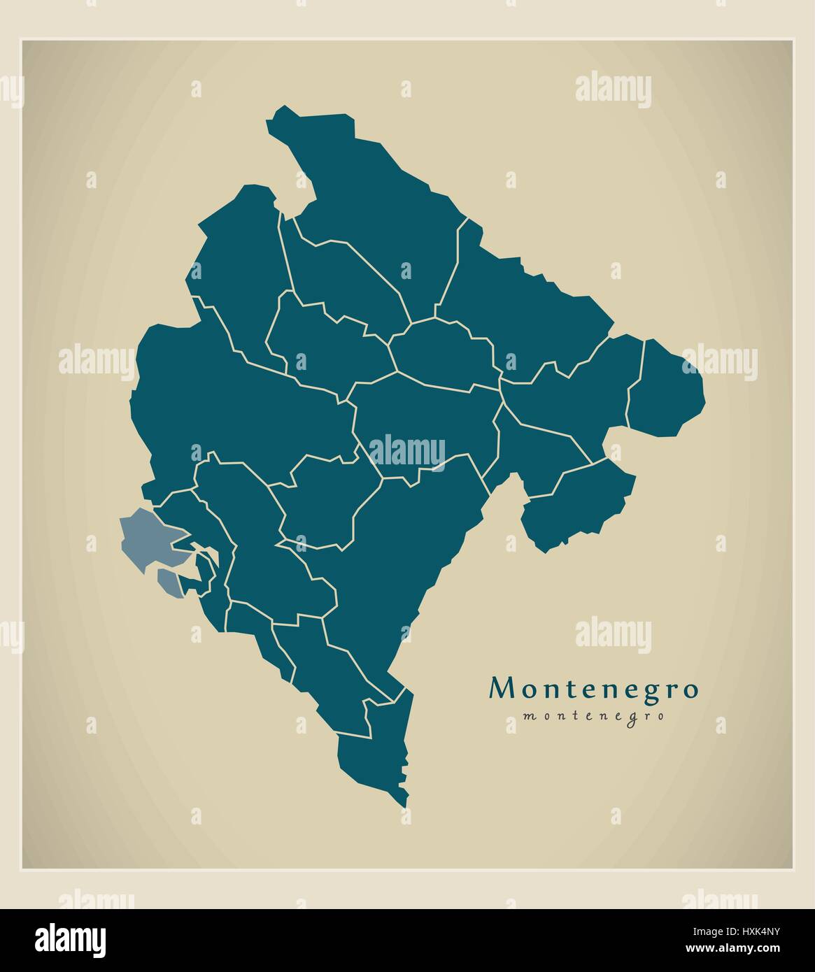 Maps of montenegro Stock Vector Images - Alamy