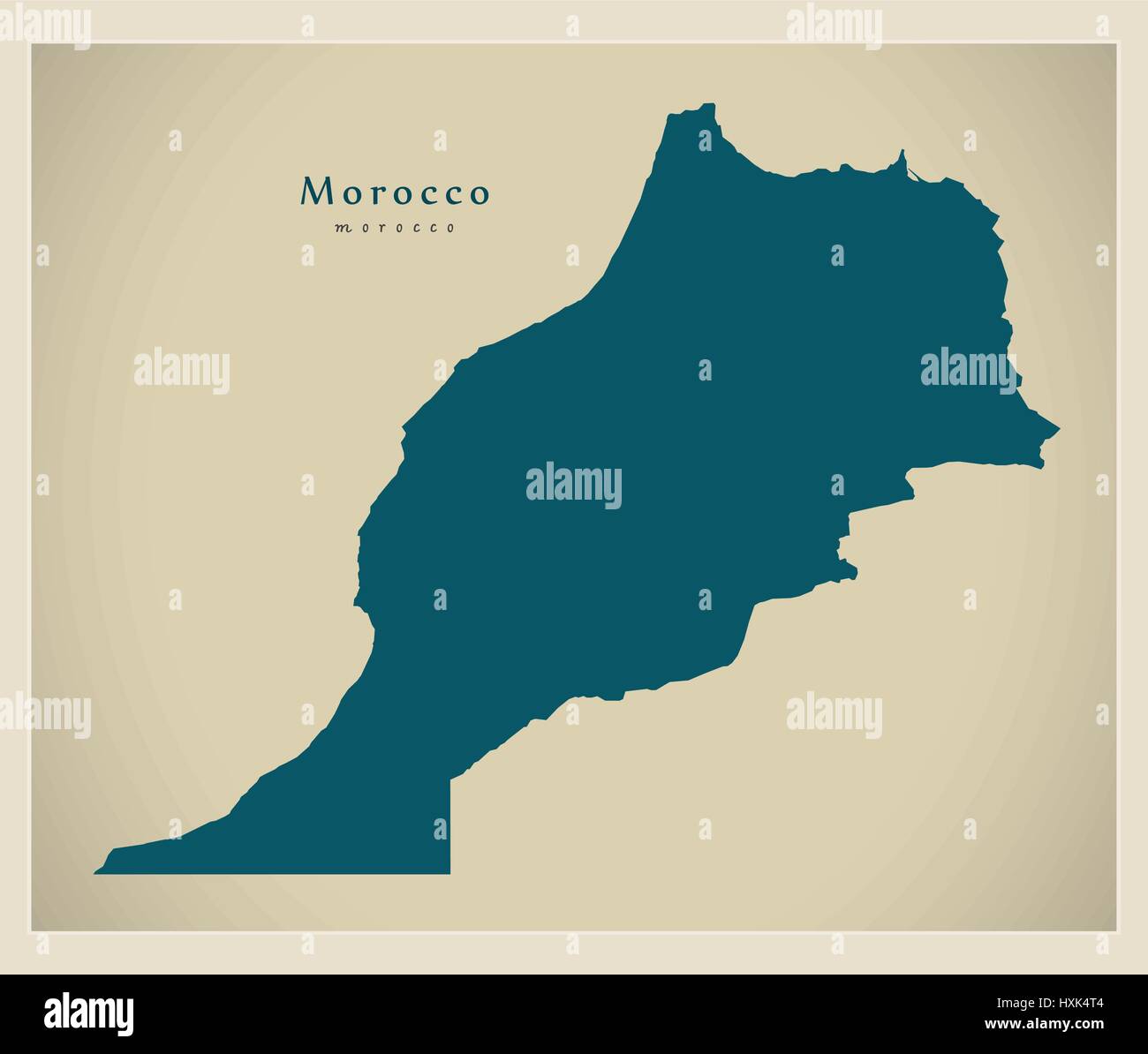 Administrative divisions of morocco map Stock Vector Images - Alamy