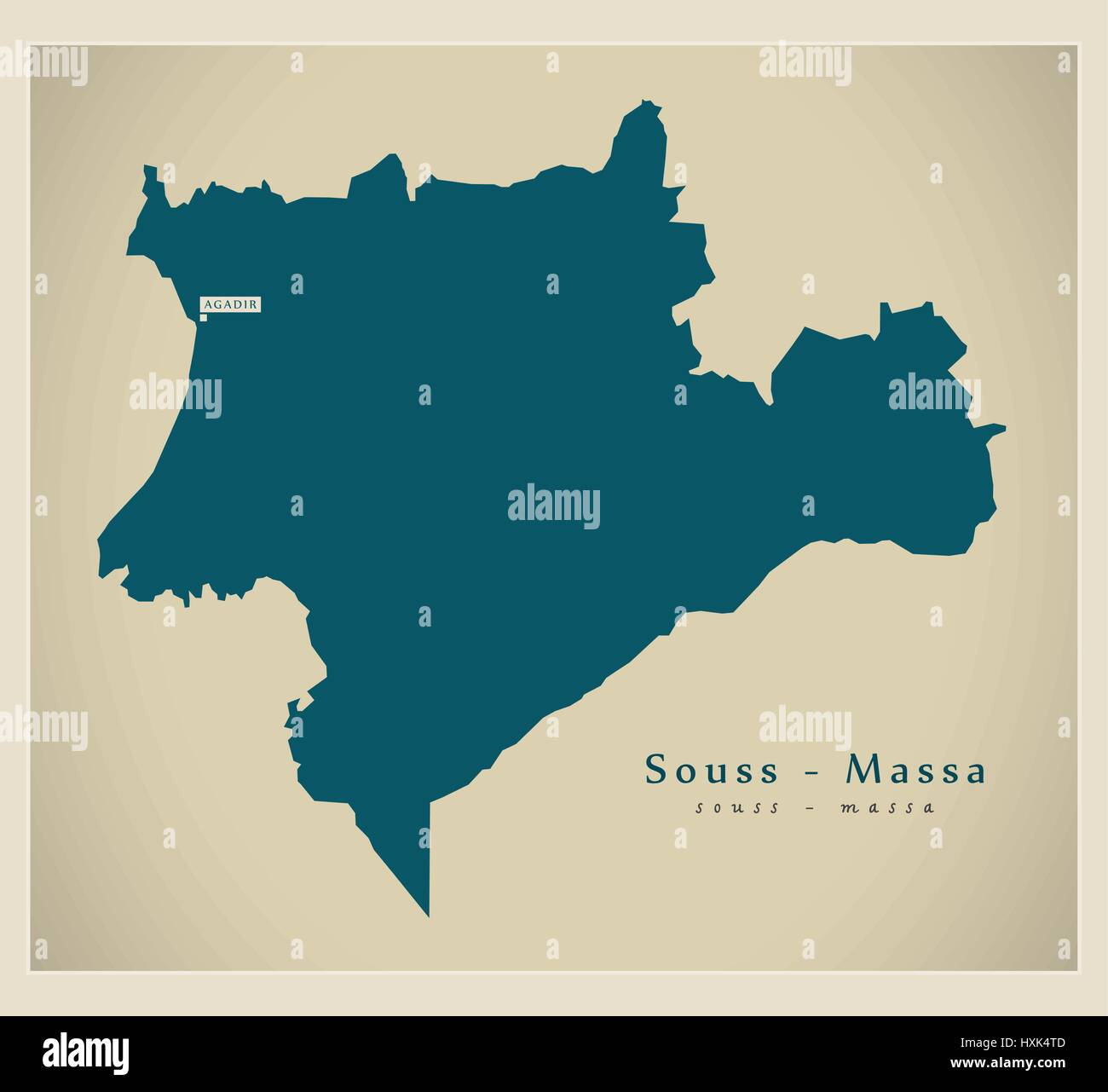 Modern Map - Souss - Massa MA Stock Vector Image & Art - Alamy