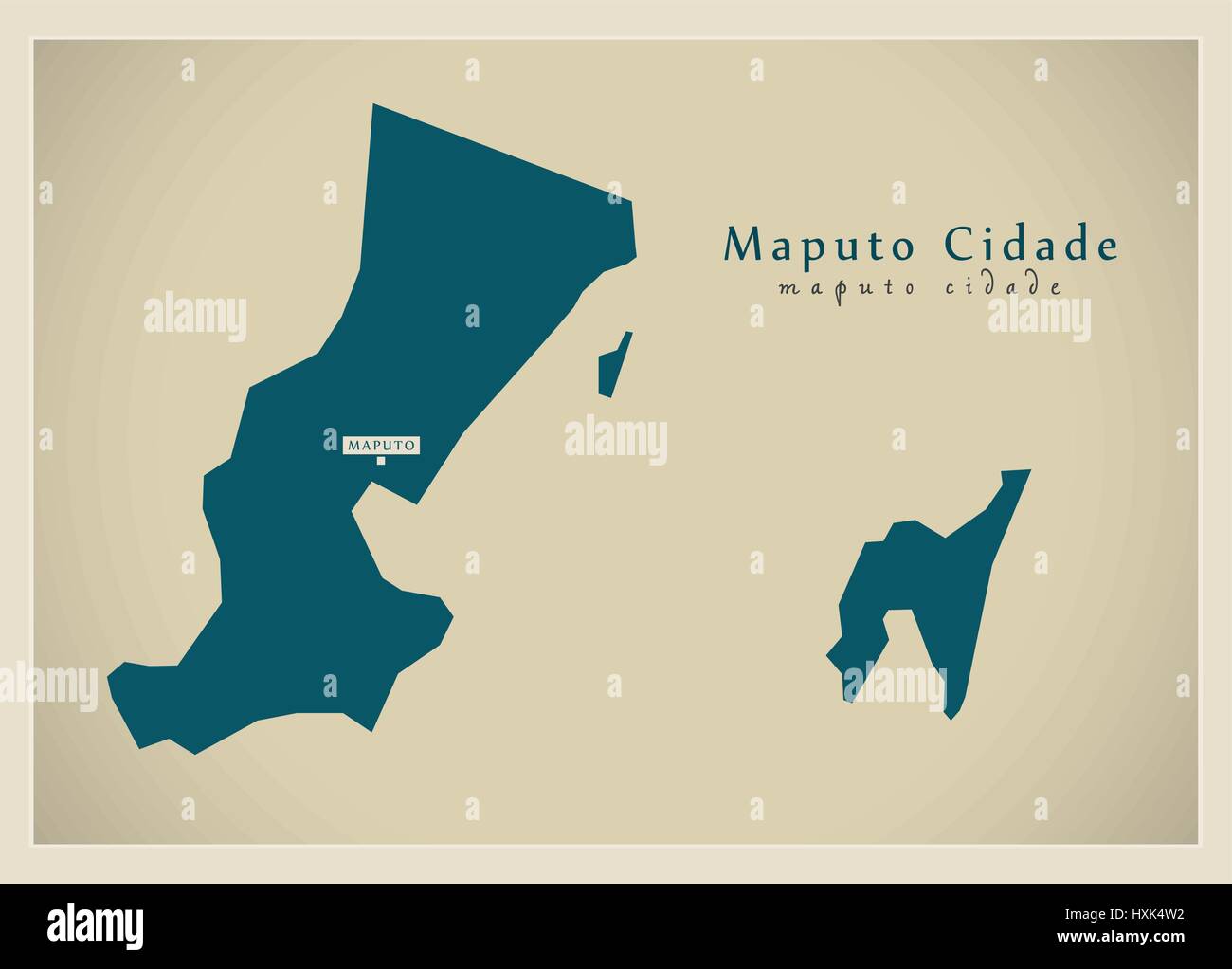 Maputo map hi-res stock photography and images - Alamy