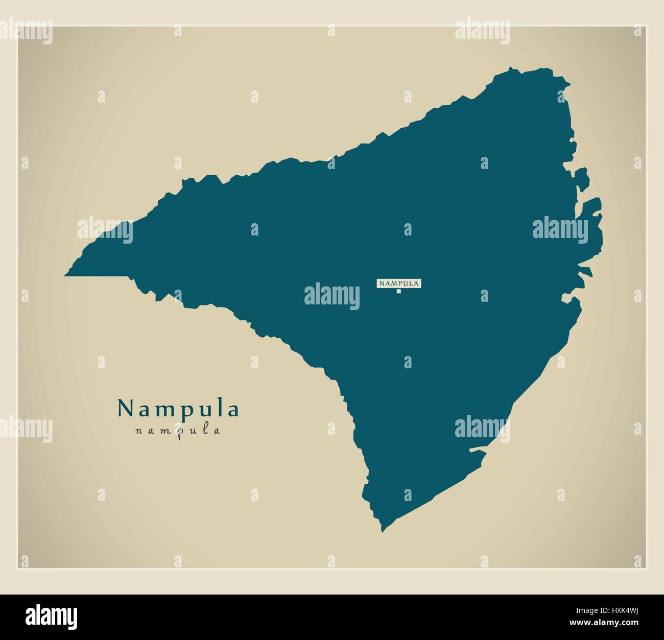 Modern Map - Nampula MZ Stock Vector Image & Art - Alamy