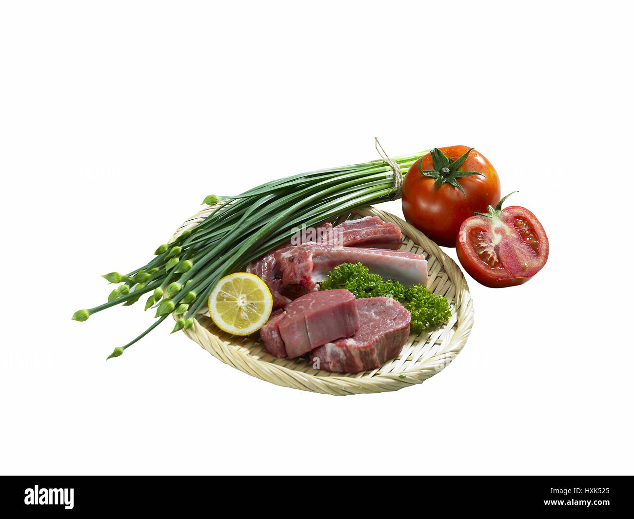 Fresh Meat & Seafood Stock Photo - Alamy