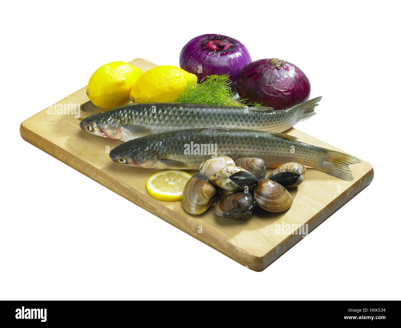 Fresh Meat & Seafood Stock Photo - Alamy
