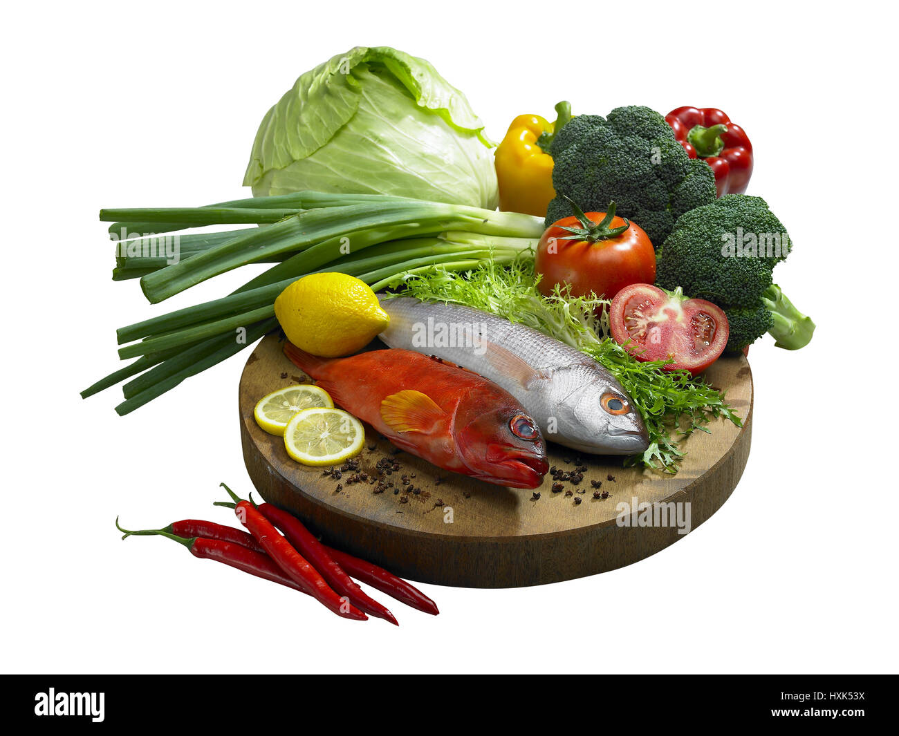 Fresh Meat & Seafood Stock Photo - Alamy