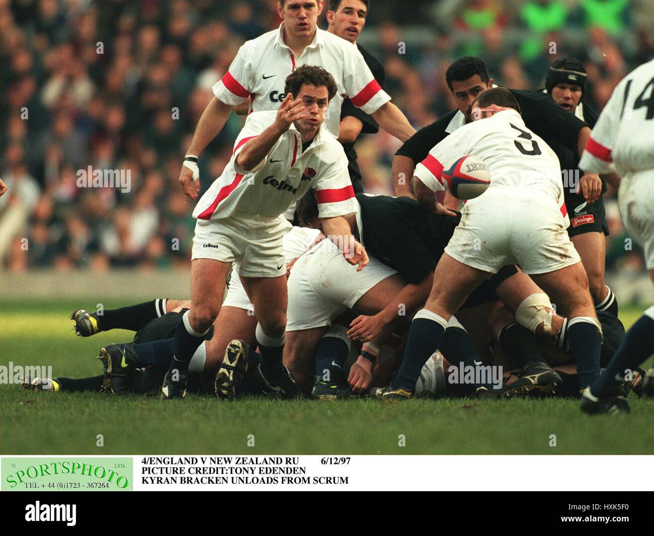 KYRAN BRACKEN ENGLAND V NEW ZEALAND 06 December 1997 Stock Photo - Alamy