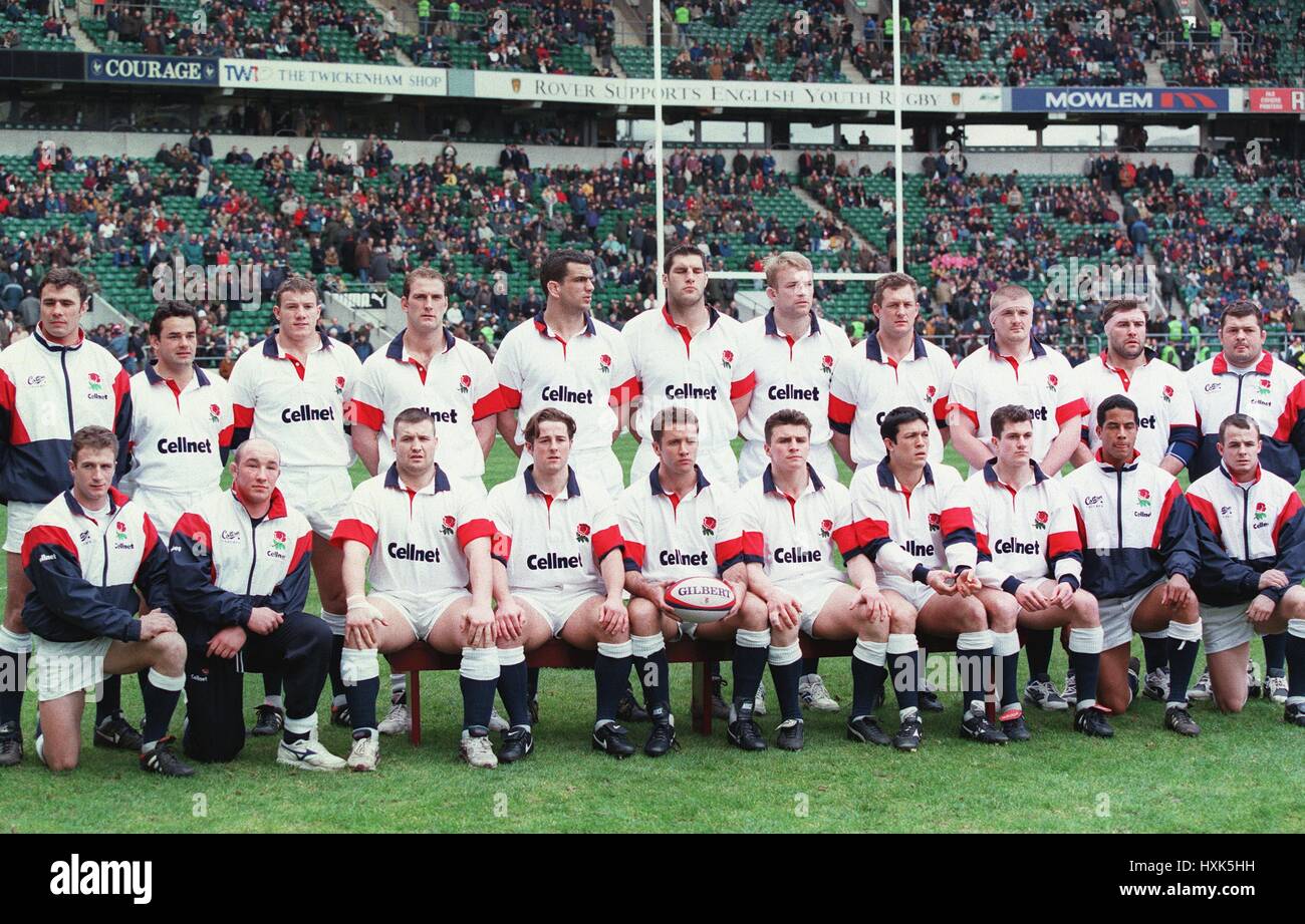 England rugby team line up hi-res stock photography and images - Alamy