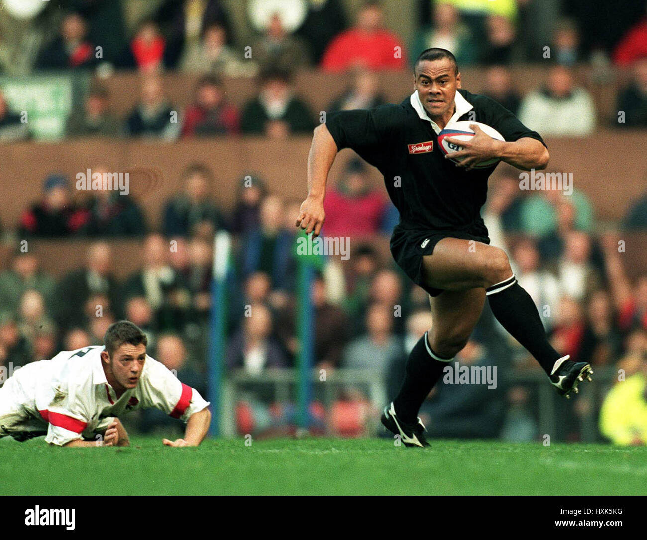 DAVID REES & JONAH LOMU ENGLAND V NEW ZEALAND ALLBLACK 22 November 1997 ...