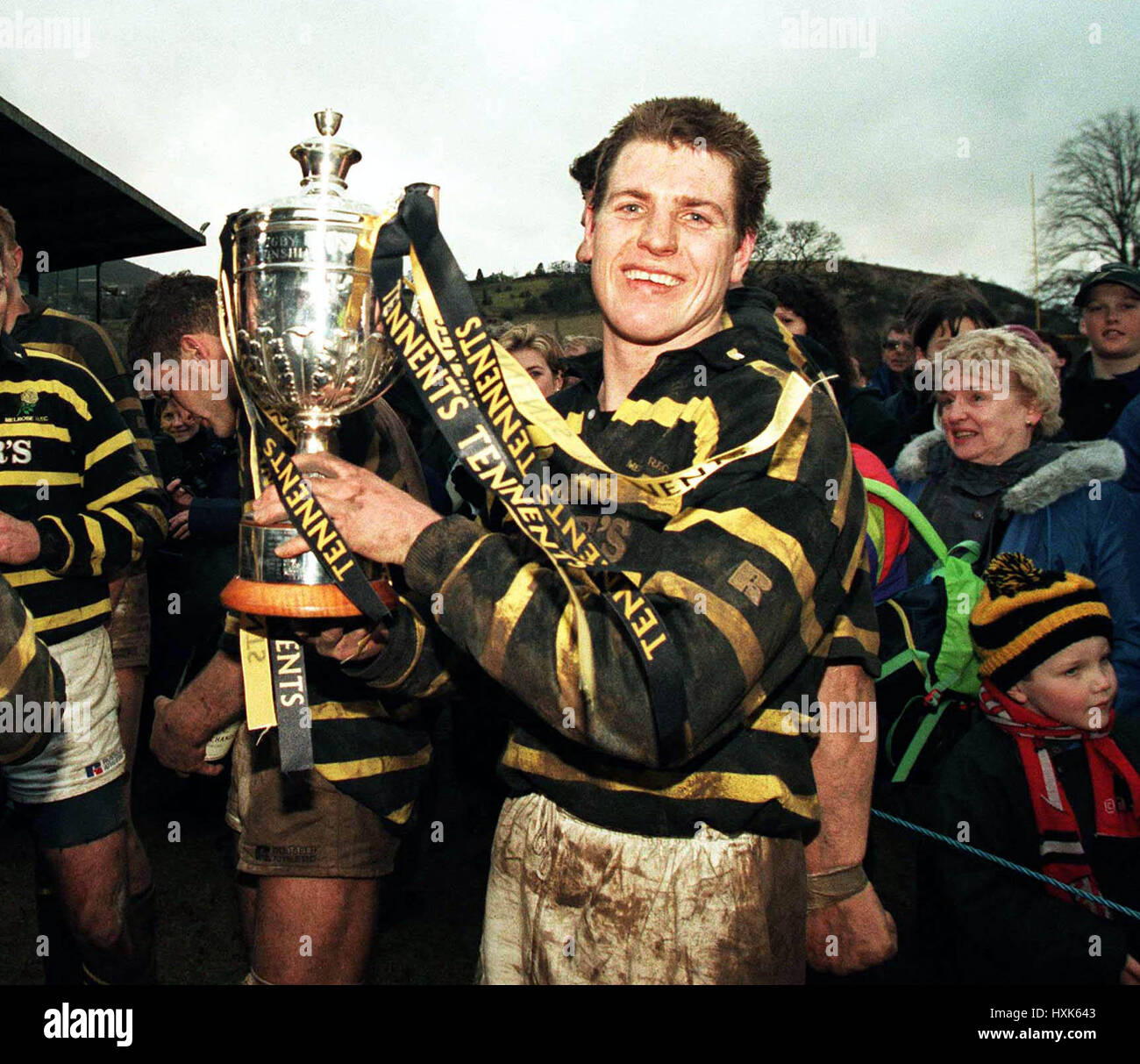 CRAIG CHARMERS MELROSE V WATSONIANS 22 February 1997 Stock Photo - Alamy
