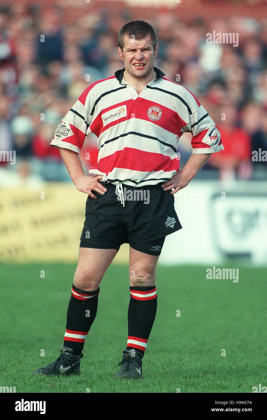 ANDY DEACON GLOUCESTER RUFC 04 April 1997 Stock Photo - Alamy