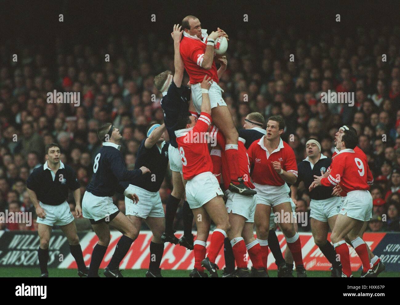 DERWYN JONES OUTREACHES THE REST WALES V SCOTLAND 23 February 1996 ...