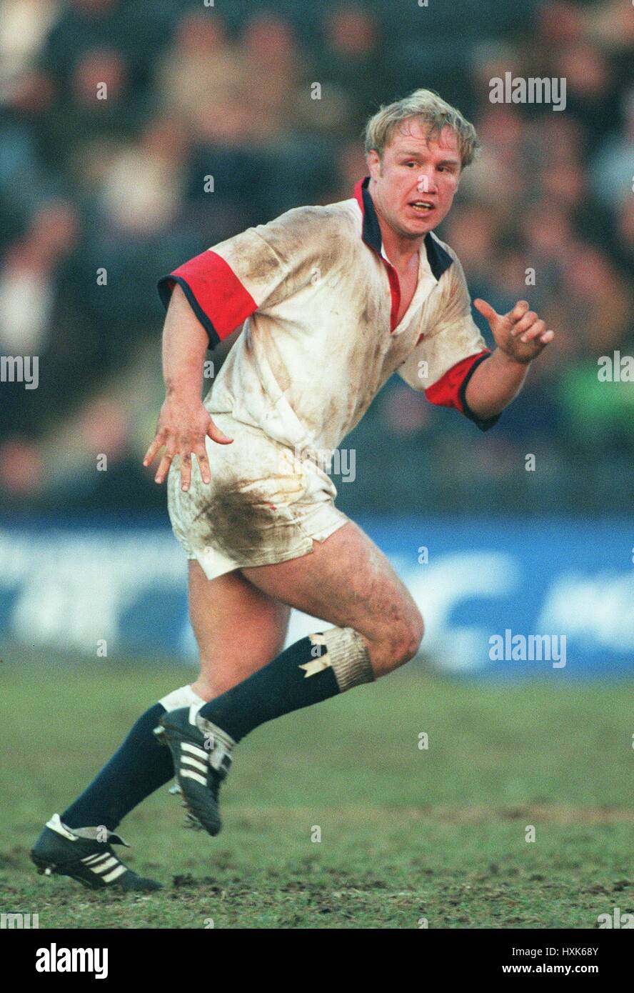 NEIL BACK ENGLAND A & LEICESTER RU 03 February 1997 Stock Photo - Alamy
