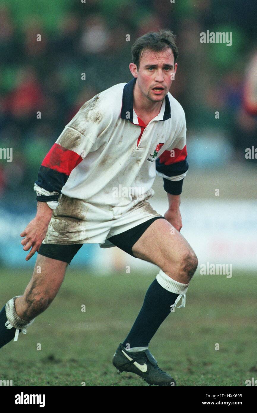 ALEX KING ENGLAND A & WASPS RU 03 February 1997 Stock Photo - Alamy
