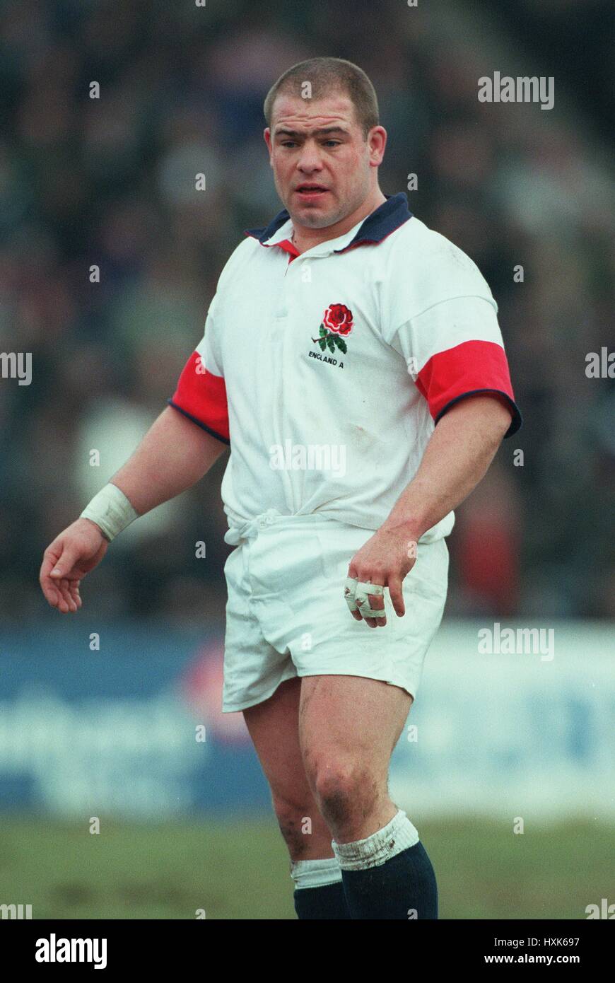 RICHARD COCKERILL ENGLAND A & LEICESTER RU 03 February 1997 Stock Photo ...