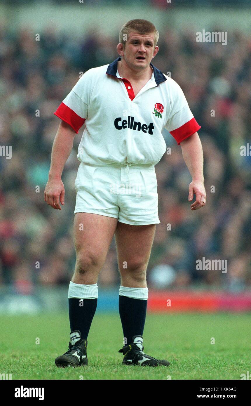 GRAHAM ROWNTREE ENGLAND & LEICESTER RU 03 February 1997 Stock Photo - Alamy