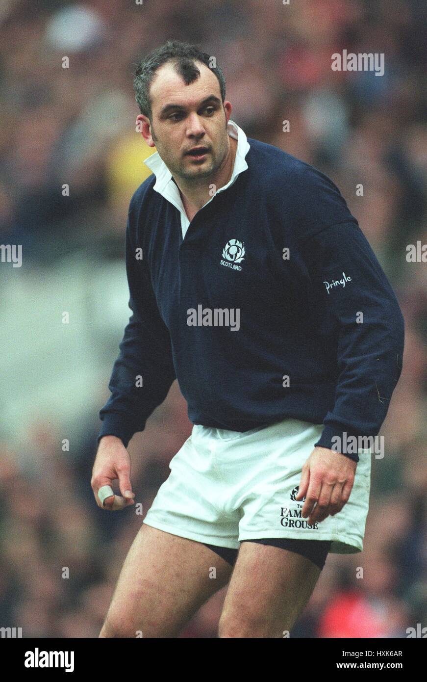 ANDREW REED SCOTLAND & WASPS RU 03 February 1997 Stock Photo - Alamy