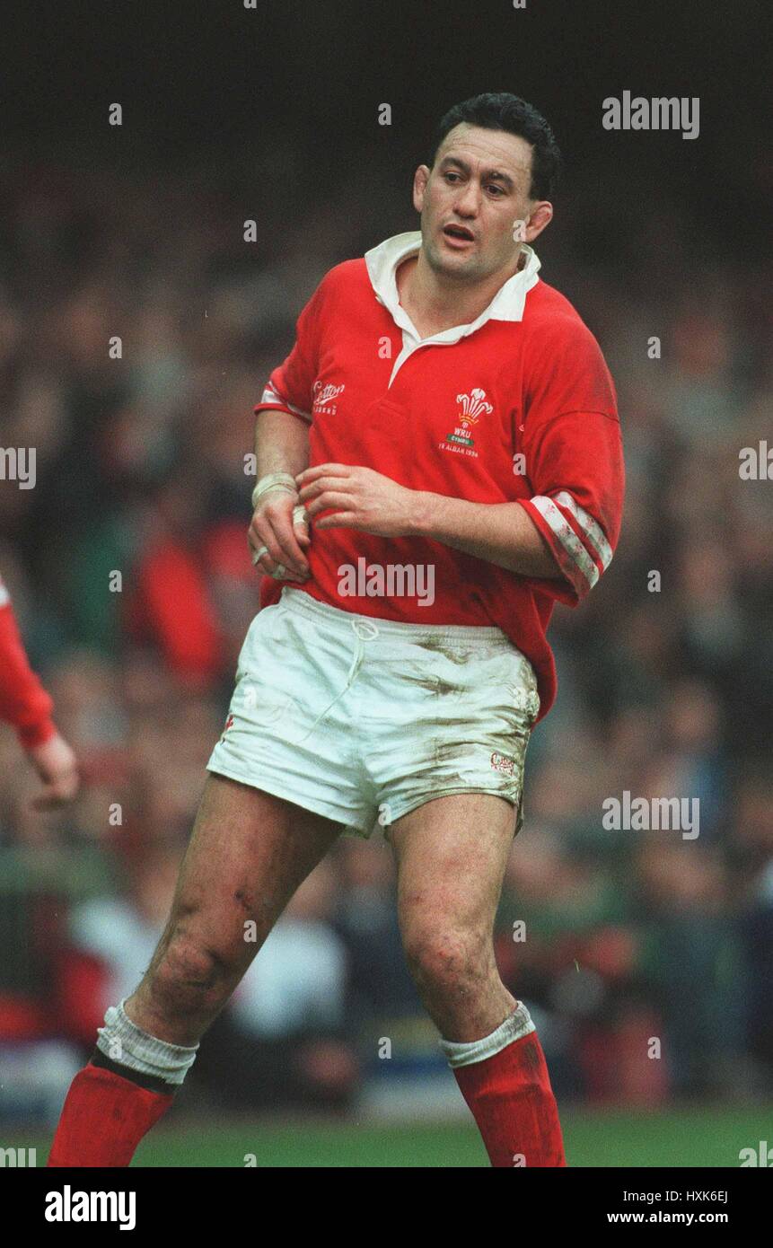 HEMI TAKATOU TAYLOR WALES & CARDIFF RU 23 February 1996 Stock Photo - Alamy
