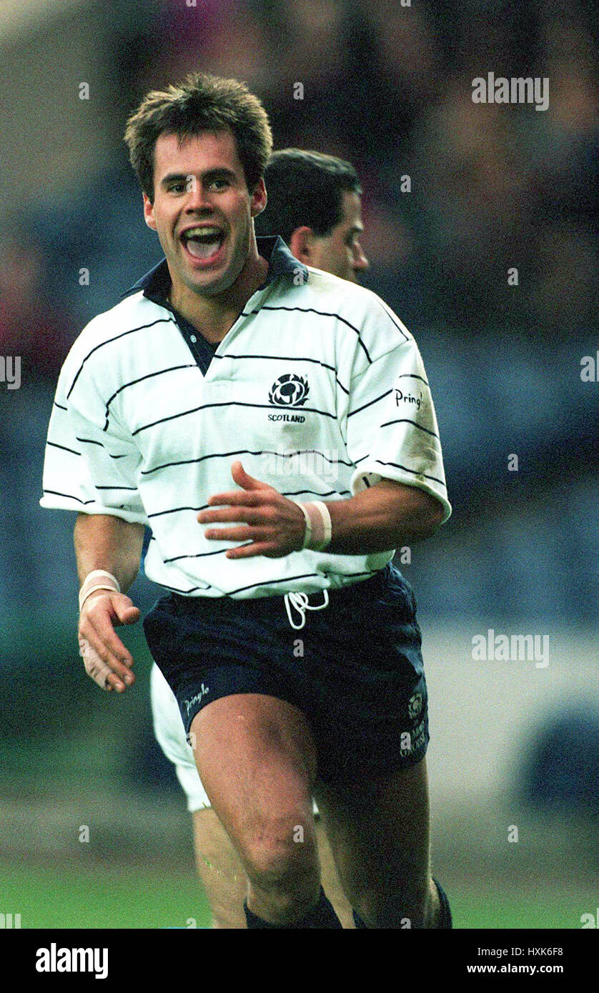 KENNY LOGAN SCOTLAND & STIRLING COUNTY RU 14 December 1996 Stock Photo ...