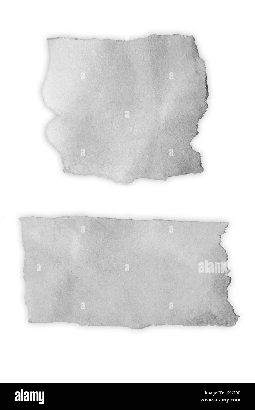 Collection torn paper pieces Black and White Stock Photos & Images - Alamy