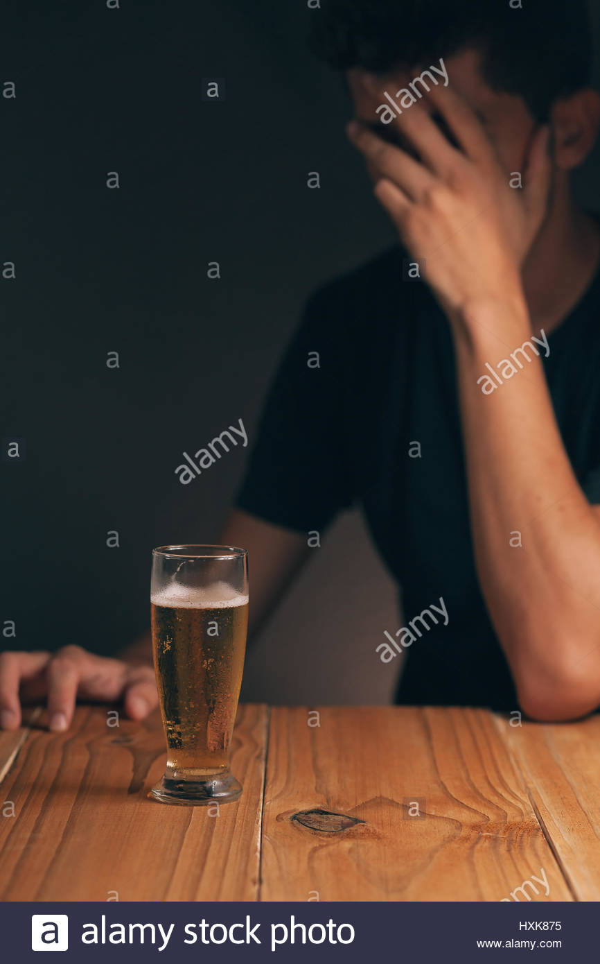 Pub Man Beer Sad High Resolution Stock Photography and Images - Alamy
