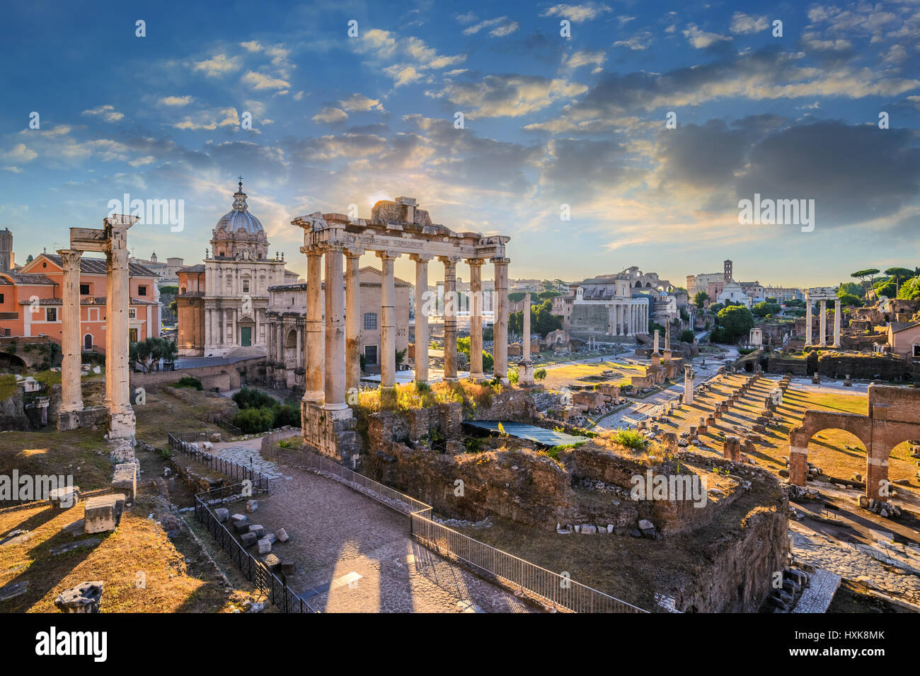 Roman Forum when sunrise, Rome, Italy Stock Photo - Alamy
