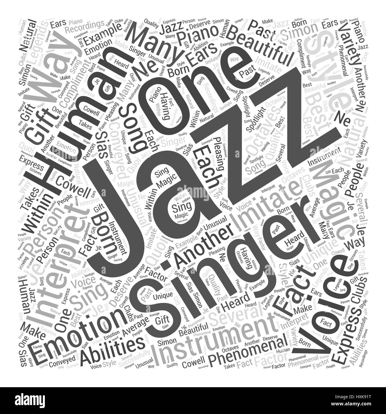 Jazz Singers High Resolution Stock Photography and Images - Alamy