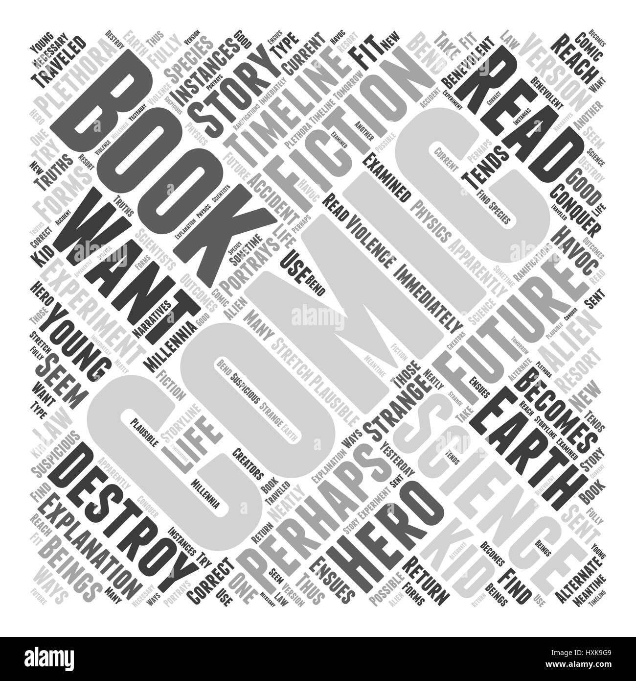 Science Fiction Concept Word Cloud High Resolution Stock Photography ...