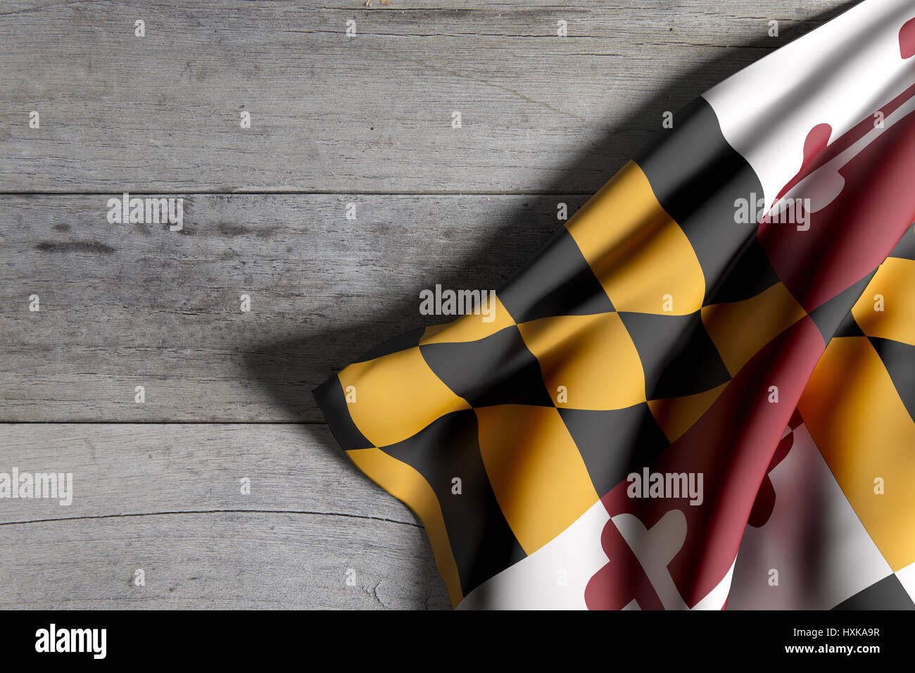 3d rendering of a Maryland State flag waving Stock Photo - Alamy
