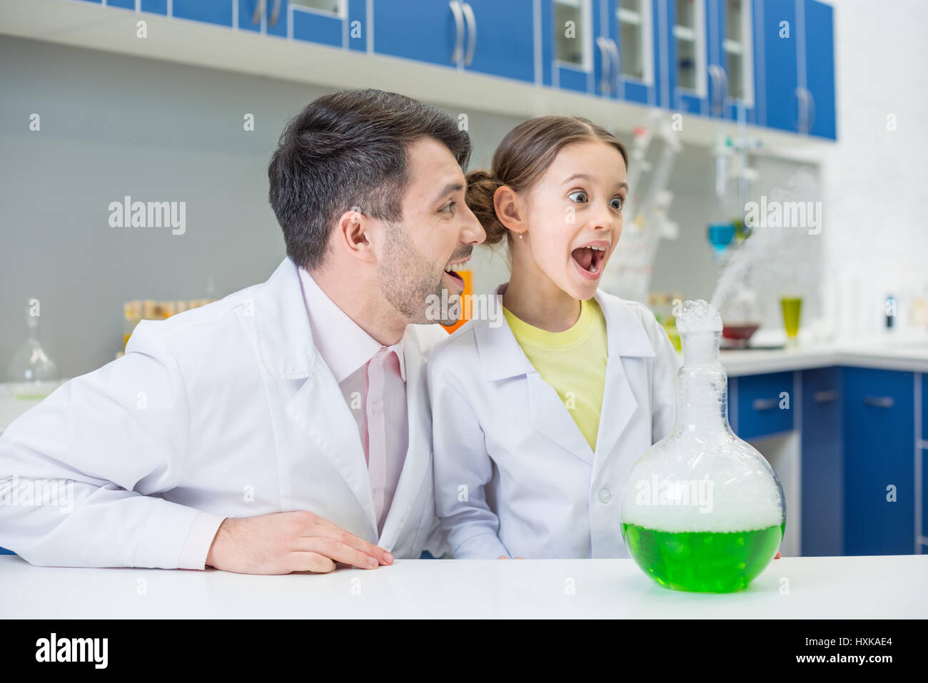 Excited scientists hi-res stock photography and images - Alamy