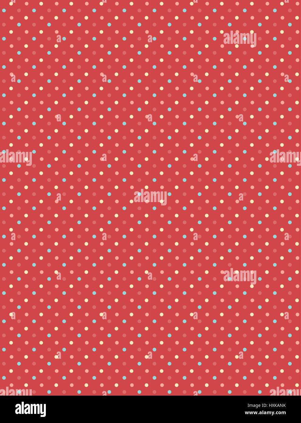 Seamless dot pattern. Multicolor dots on red Stock Vector Image & Art ...