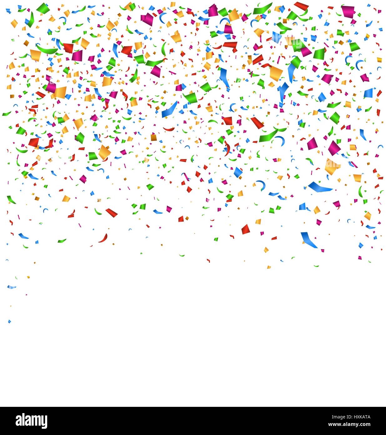 Festive Celebration Bright Confetti Isolated on White Stock Vector ...