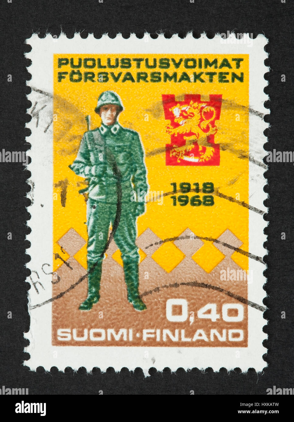 Finnish postage stamp Stock Photo - Alamy