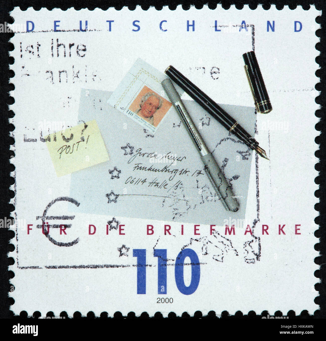 German postage stamp Stock Photo - Alamy