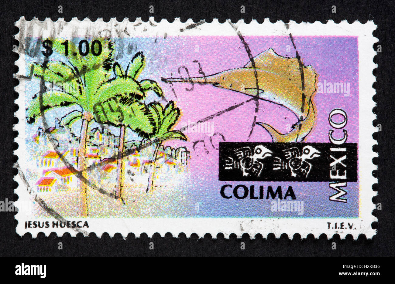 Mexican postage stamp Stock Photo - Alamy