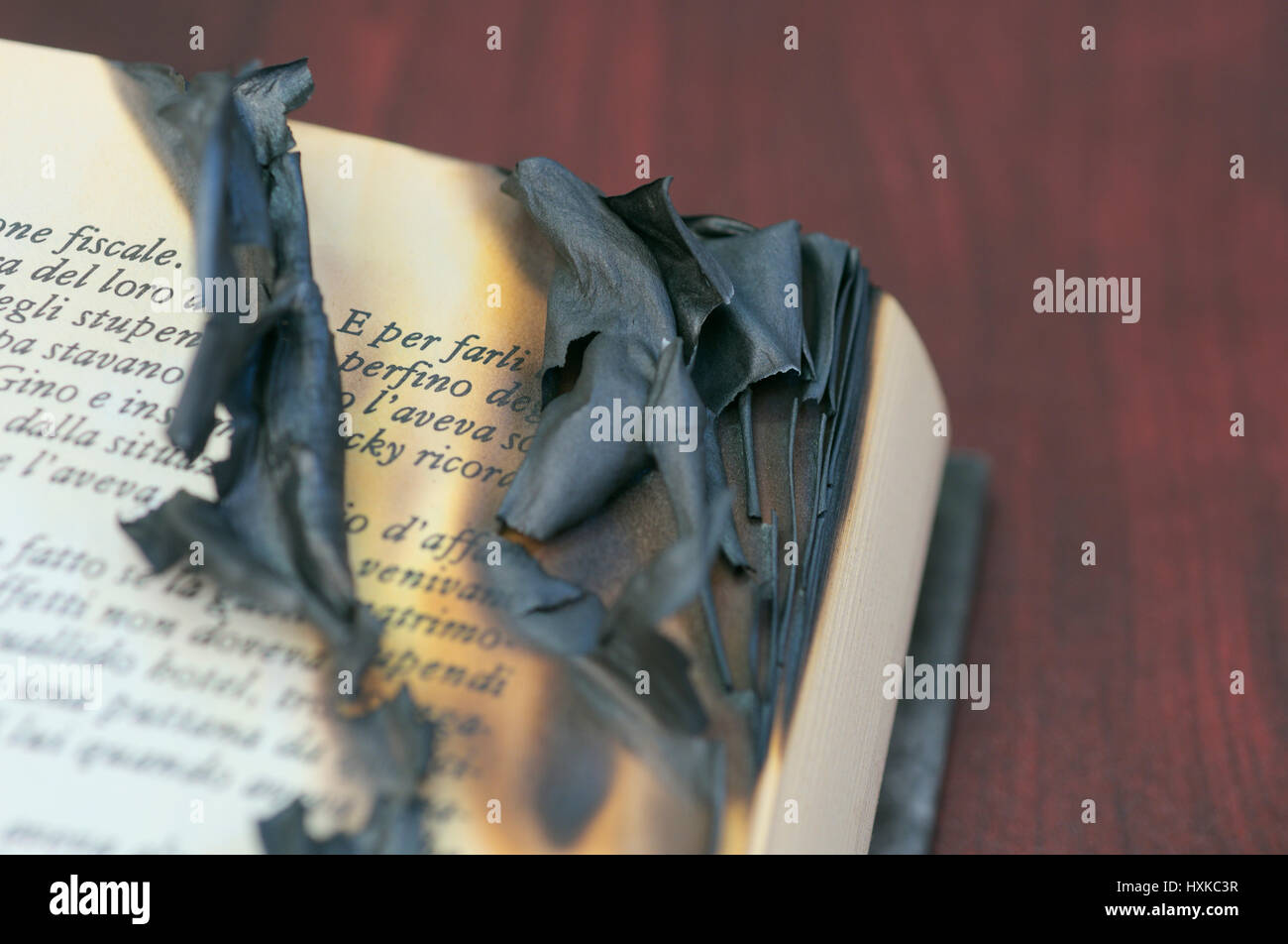 Burnt Book High Resolution Stock Photography and Images - Alamy