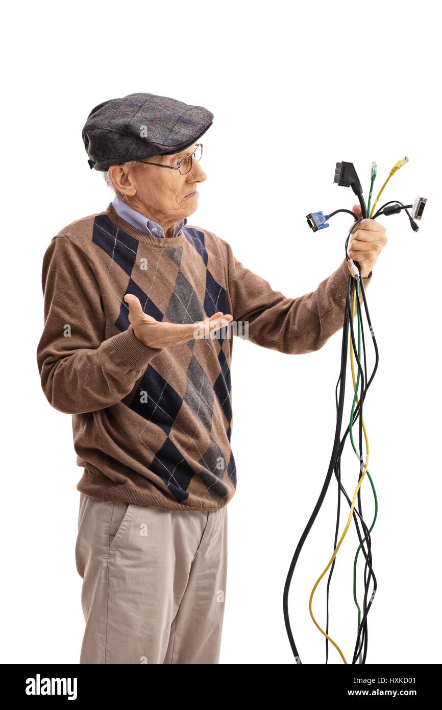 Old man confused computer hi-res stock photography and images - Alamy