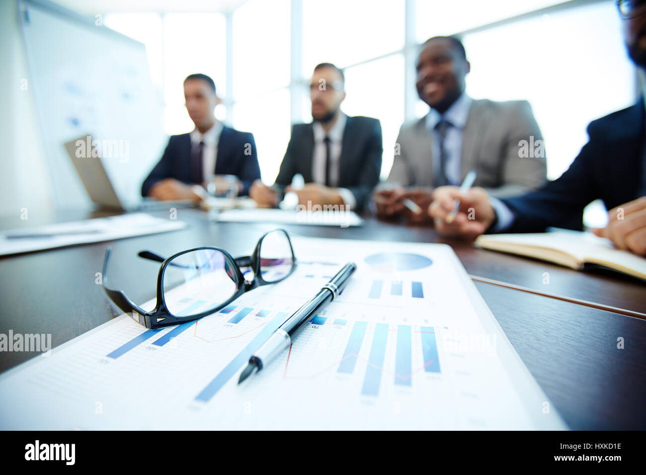 Businessman working documents on table hi-res stock photography and ...
