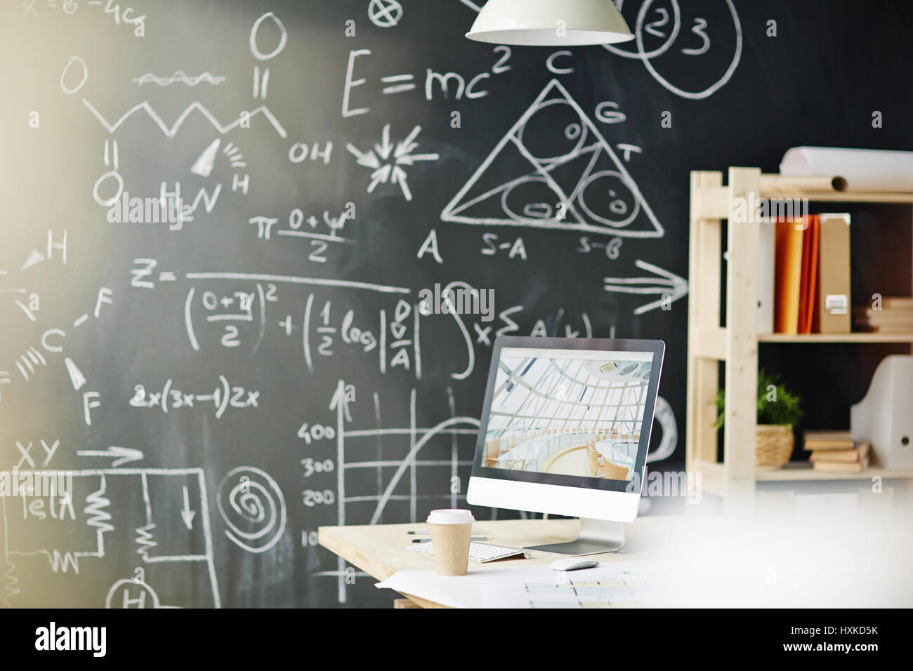 Science Classroom in College Stock Photo - Alamy