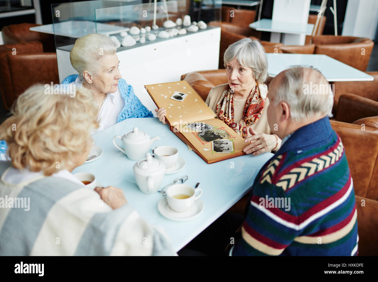 Friends meeting after long separation Stock Photo - Alamy