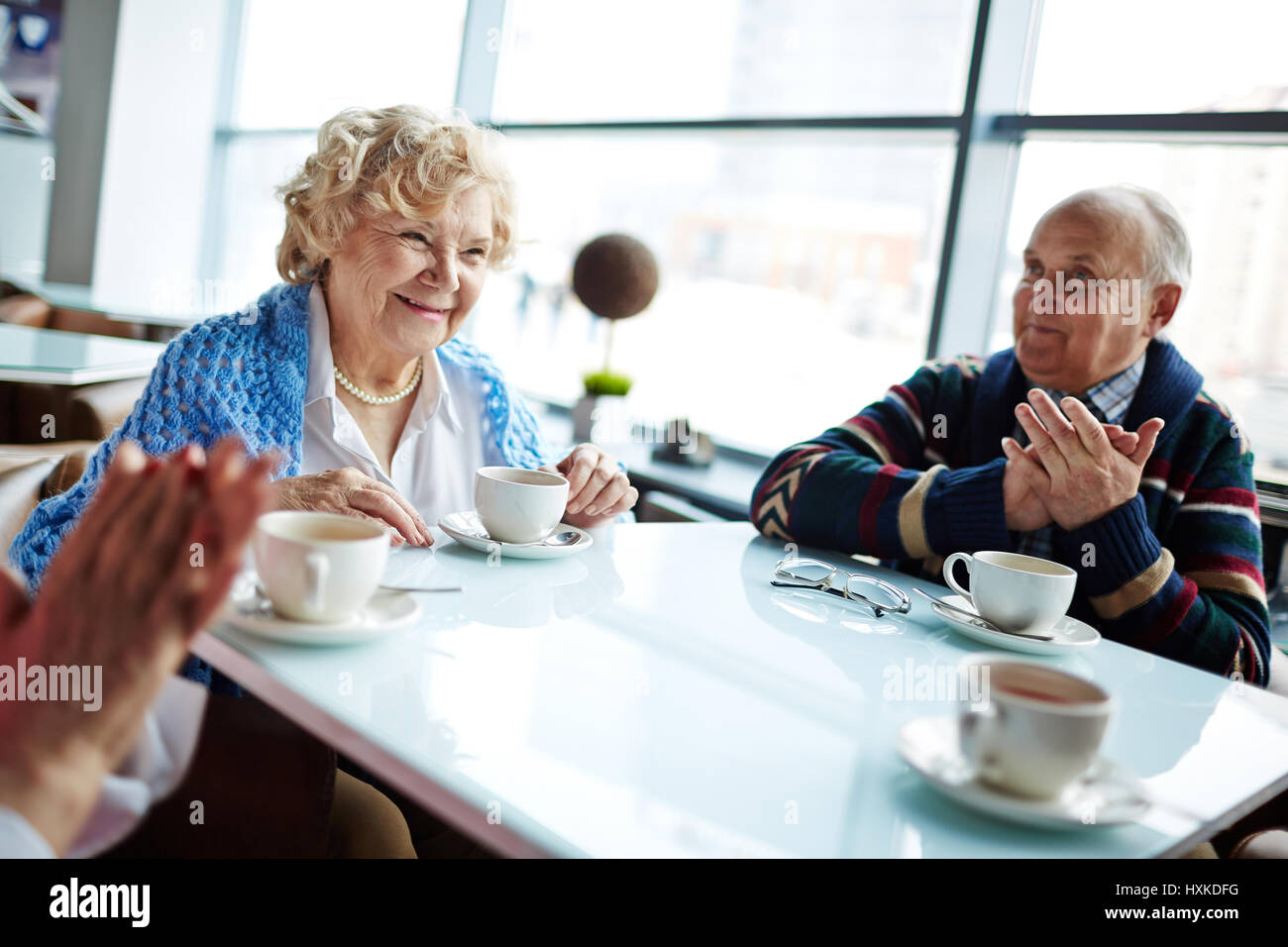 Personal development workshop for seniors Stock Photo - Alamy