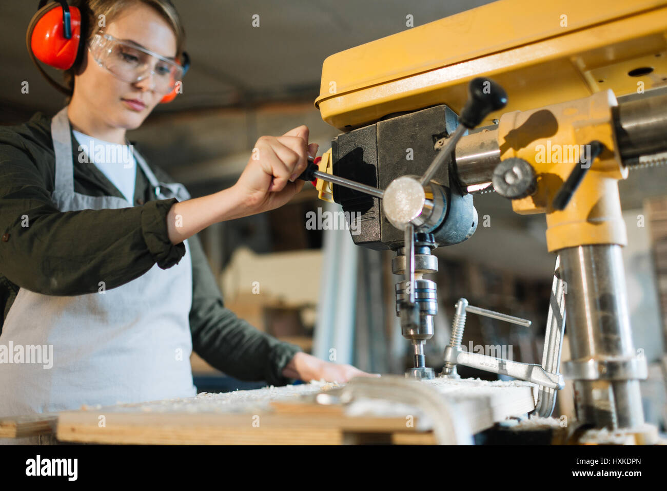 Male work made by woman Stock Photo - Alamy