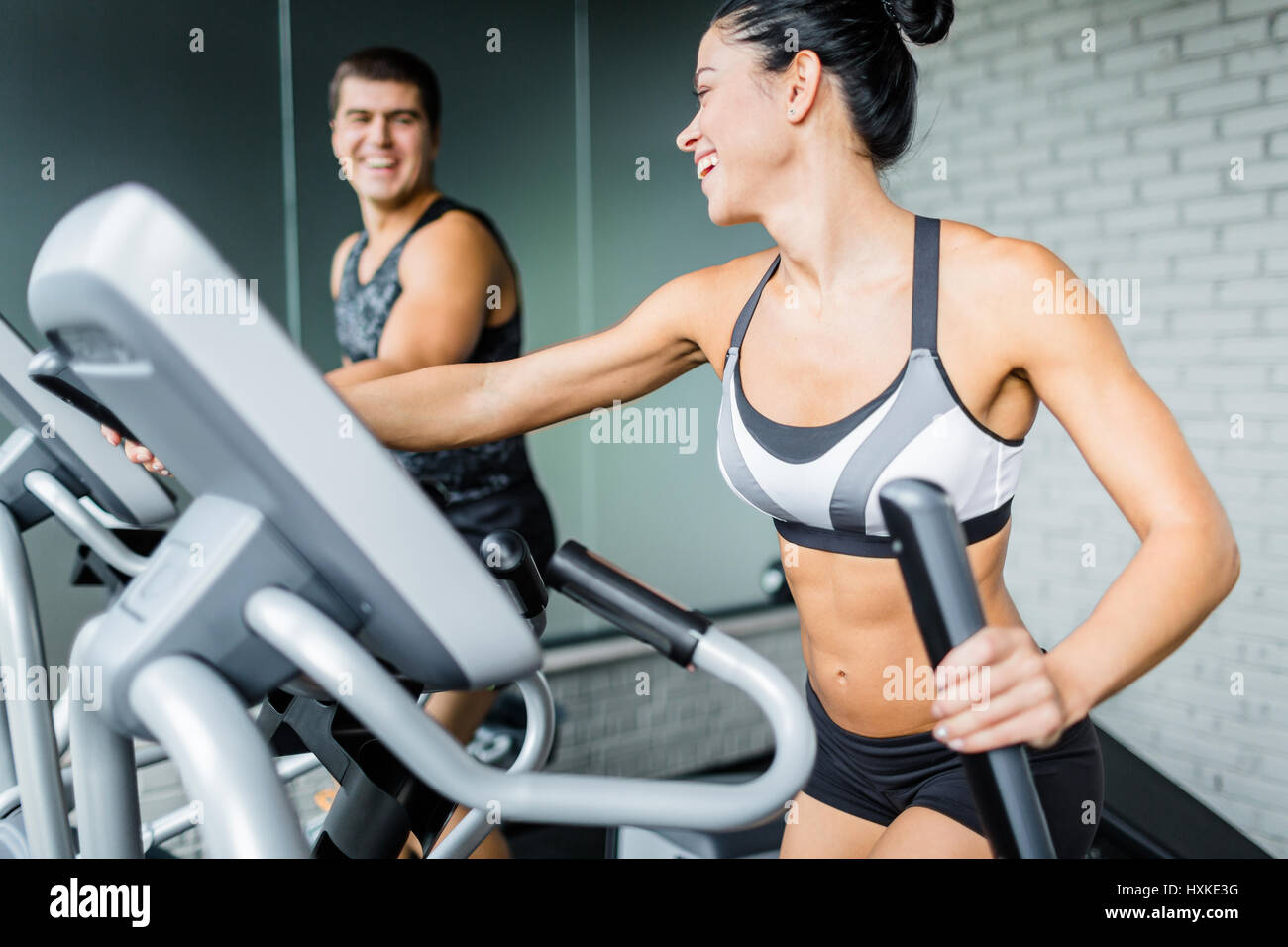 Gym partners hi-res stock photography and images - Alamy