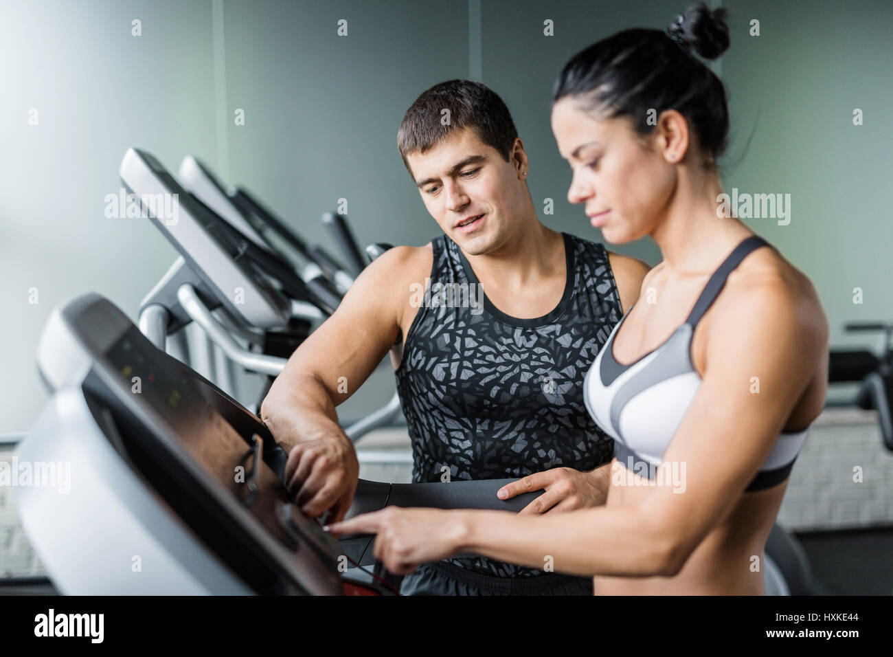 Fitness instructor client hi-res stock photography and images - Alamy