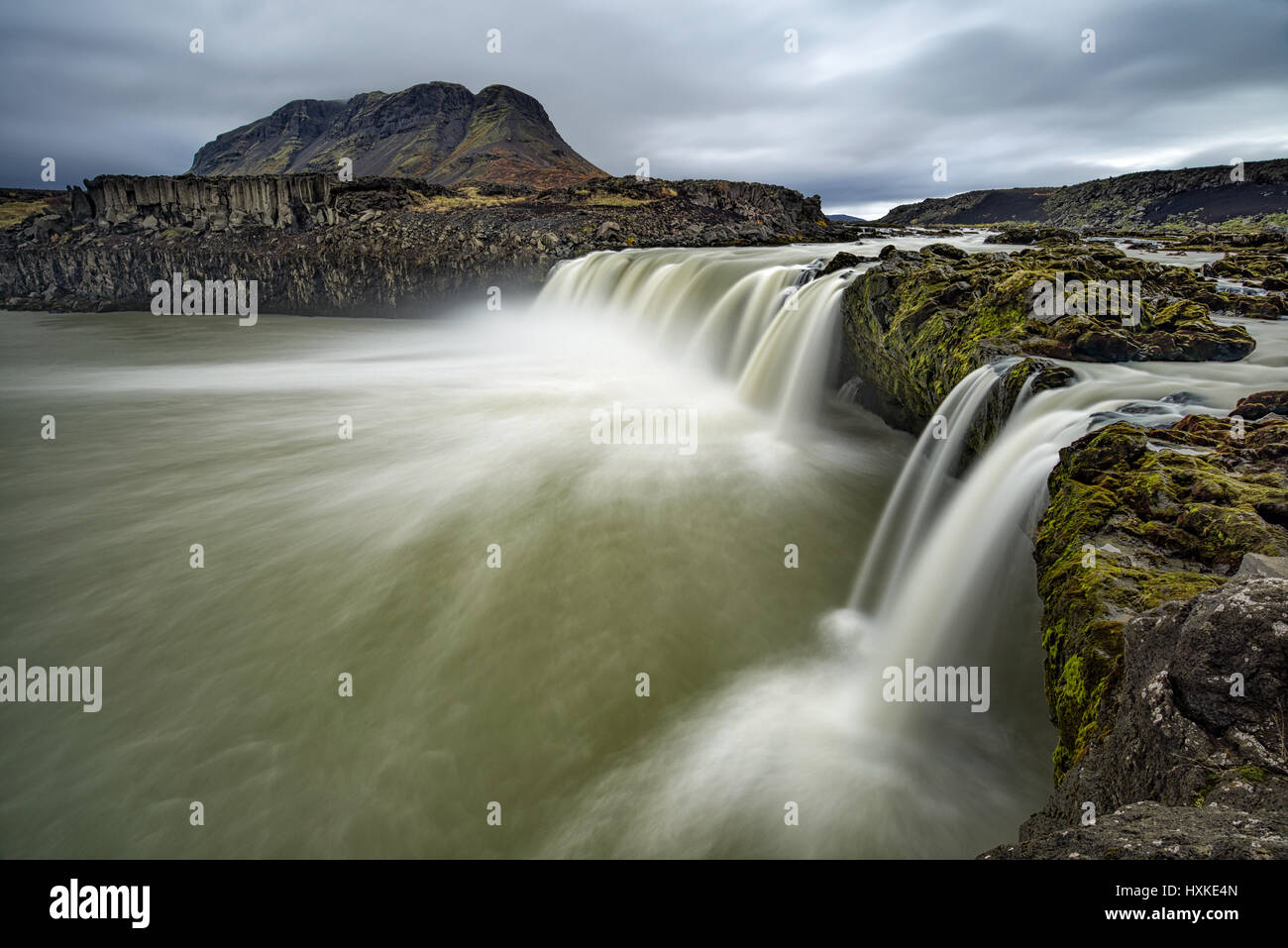 Waterfall overcast weather hi-res stock photography and images - Alamy