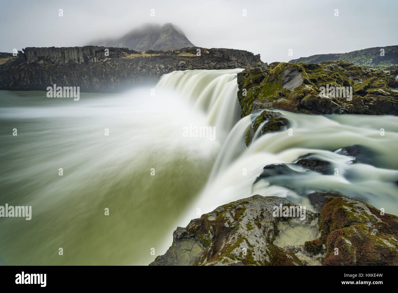 Waterfall overcast weather hi-res stock photography and images - Alamy