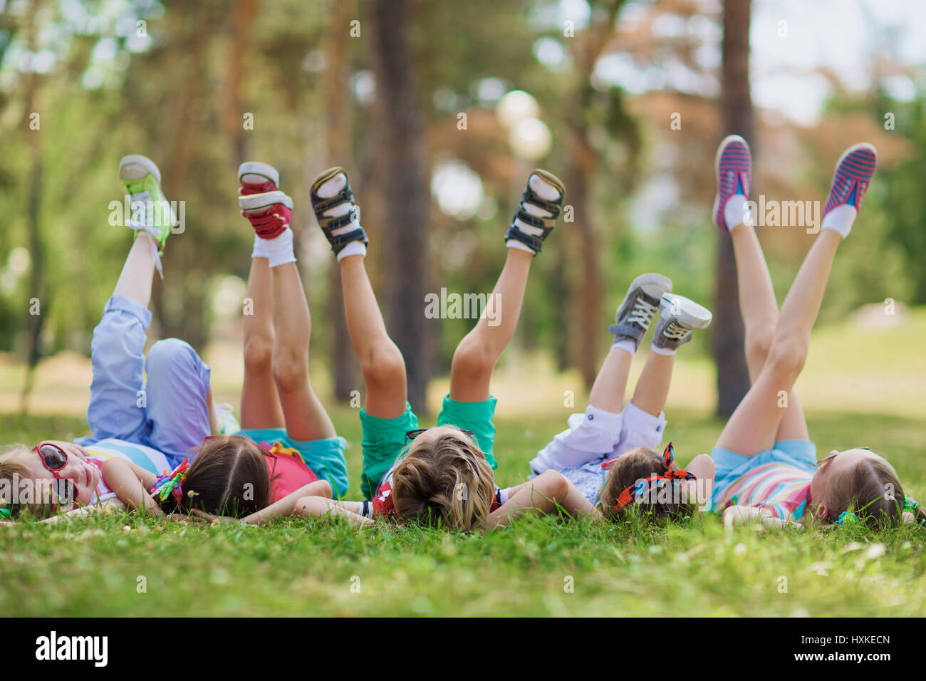 Friends enjoying summer Stock Photo - Alamy