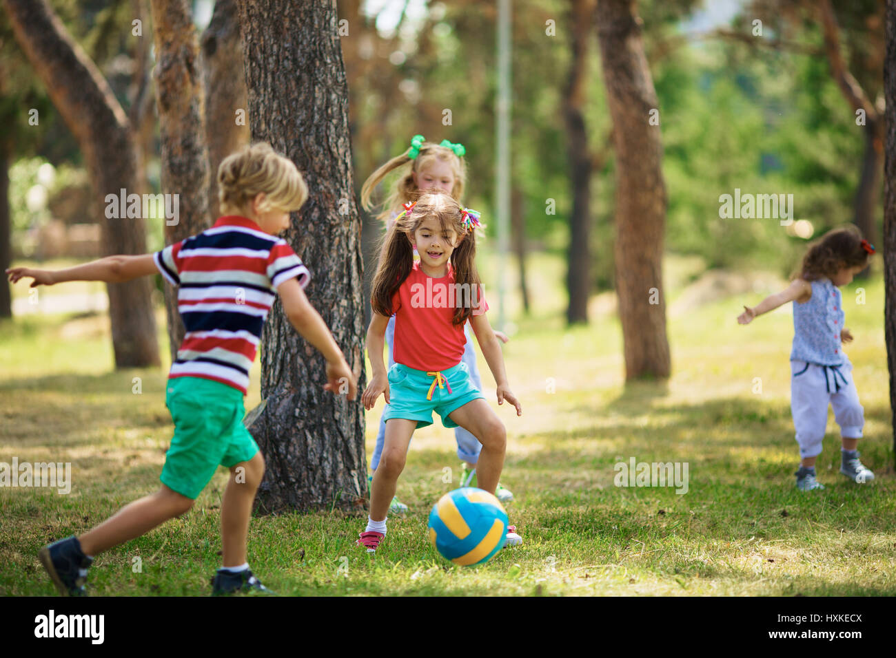 Children enjoying game Stock Photo - Alamy