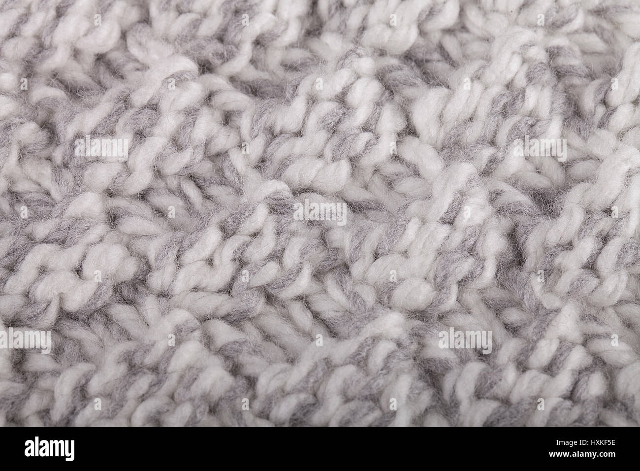 Grey knitting texture Stock Photo - Alamy