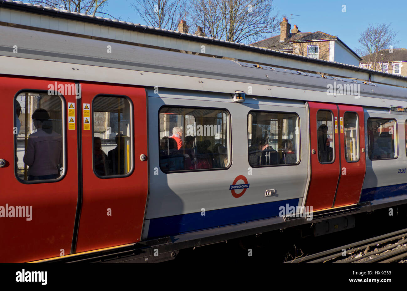 Passengers at Richmond underground and train station in London,UK Stock ...